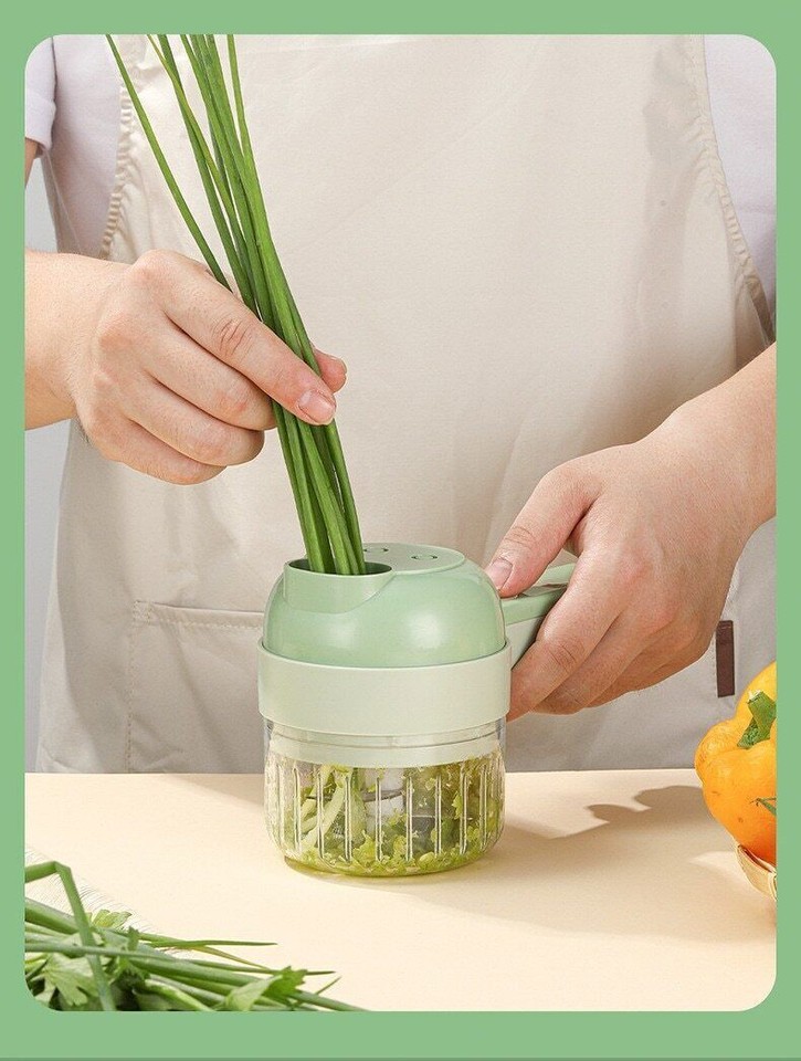 Multifunctional Vegetable Cutter Electric Garlic Onion Crusher Slicer ...