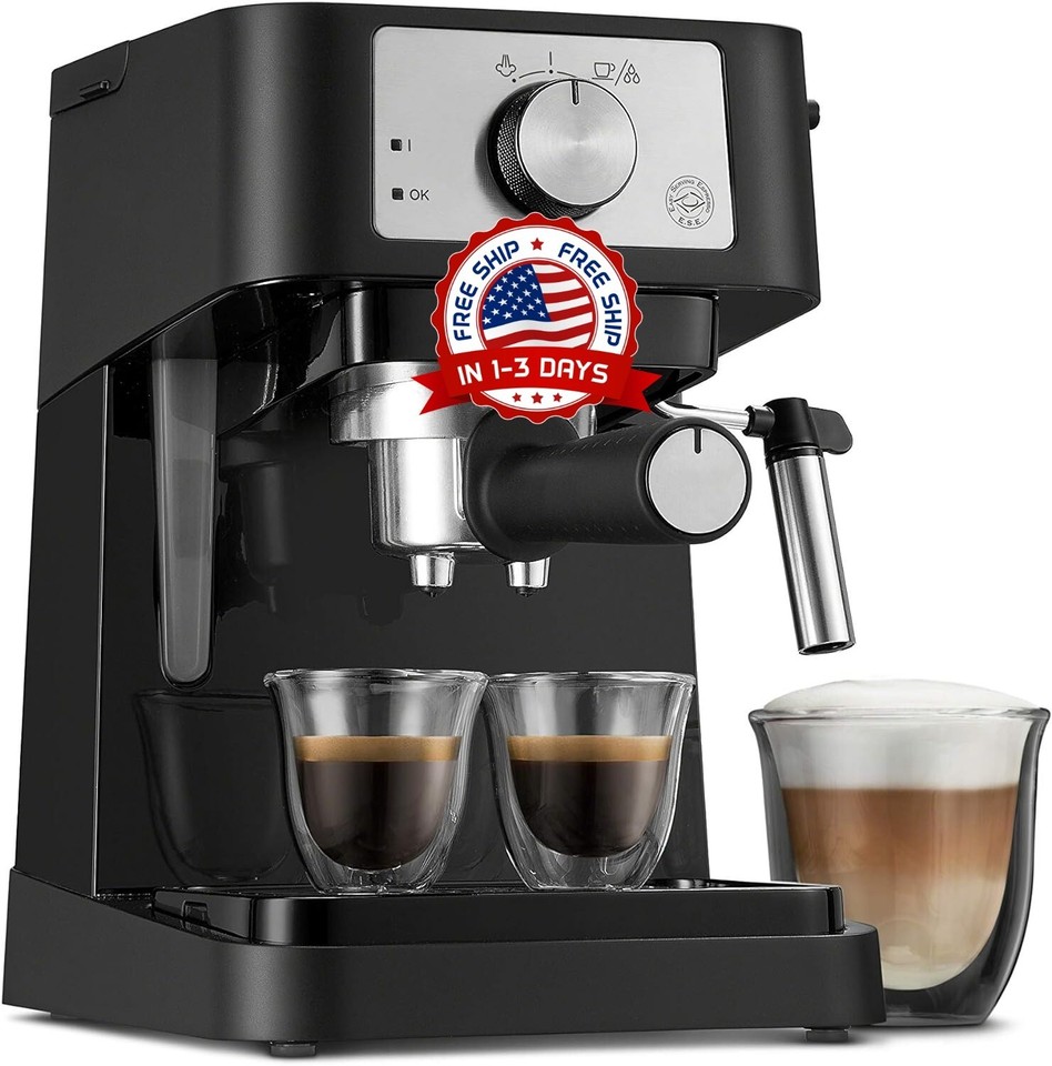 Espresso Cappuccino Maker BAR Pump Coffee Machine Commercial Maquina De ...