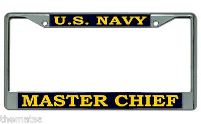 CPO NAVY MASTER CHIEF PETTY OFFICER LICENSE PLATE FRAME MADE IN USA | eBay