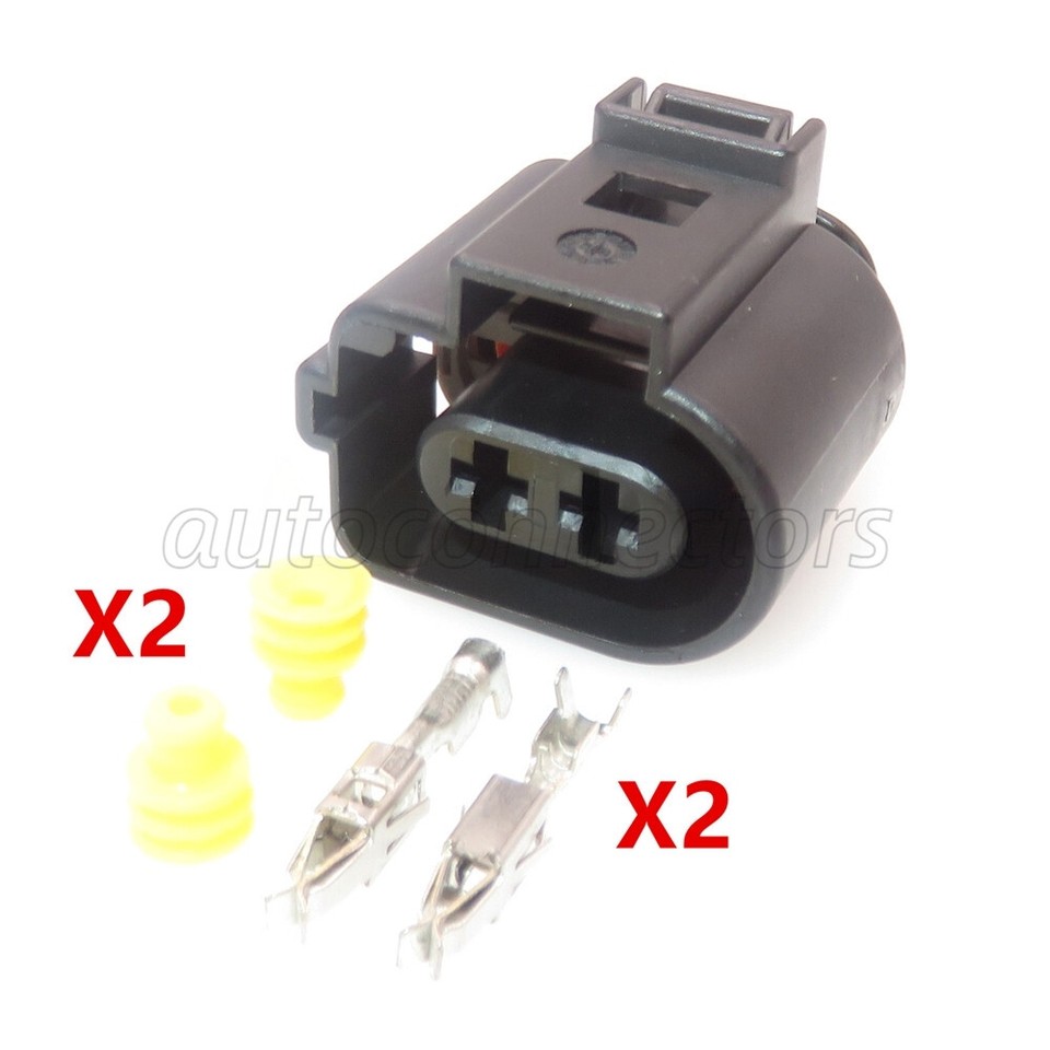 For VW Audi VAG - 6X0 973 722G - 2 Pin Female Connector Plug Harness ...