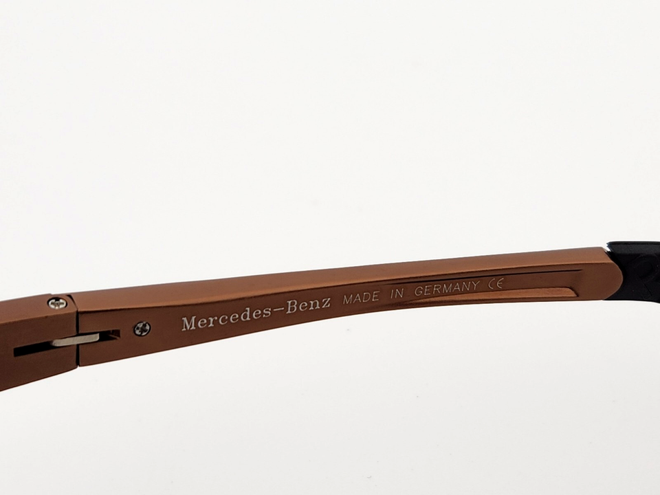 Polarized Mercedes Benz Flex Arm Metal Sport Rimless Sunglasses Copper ...