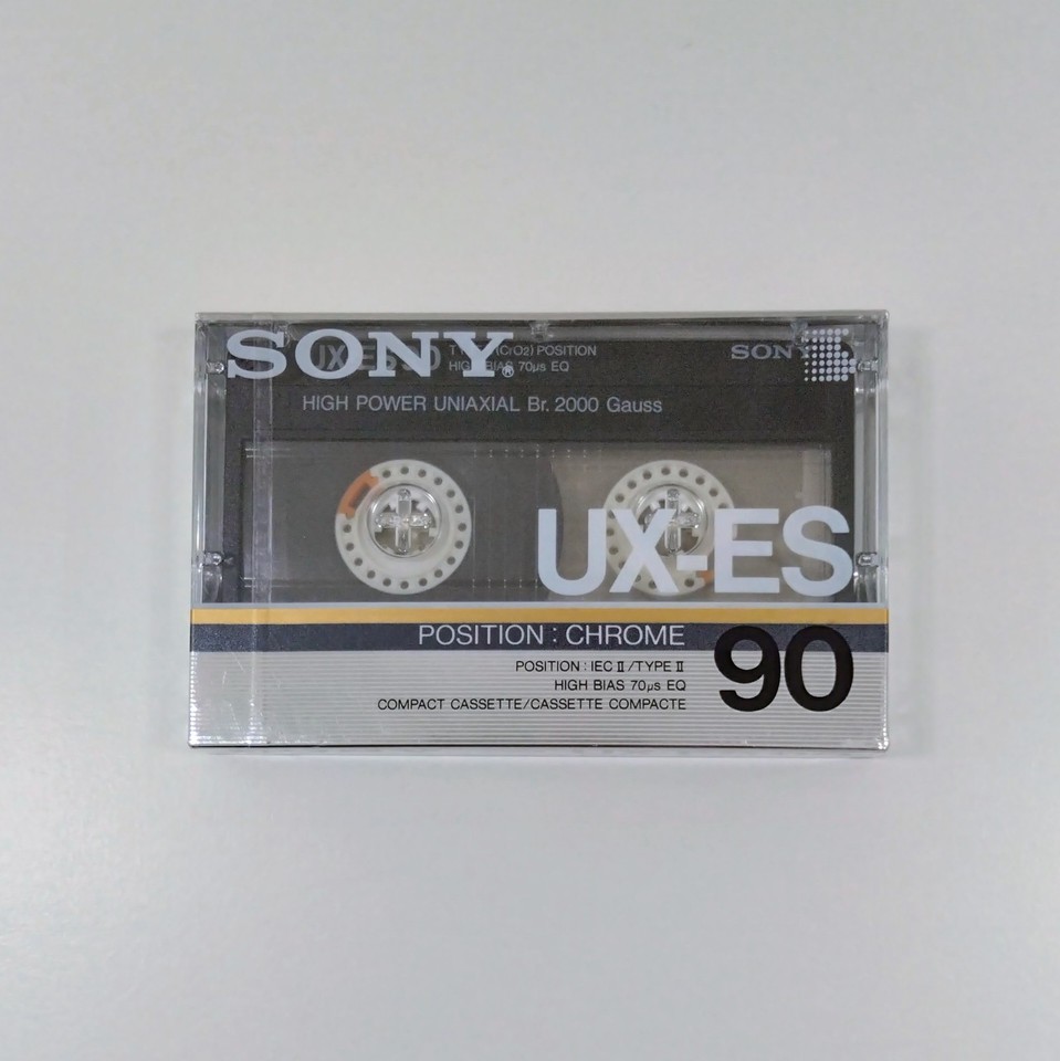 SONY UX-ES 90 (CrO2 Position TYPE II) Blank Audio Cassette Tape 1986 ...