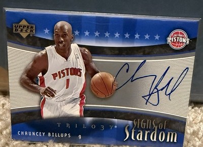2005-06 Upper Deck Trilogy - Signs of Stardom Chauncey Billups #SS-CH ...