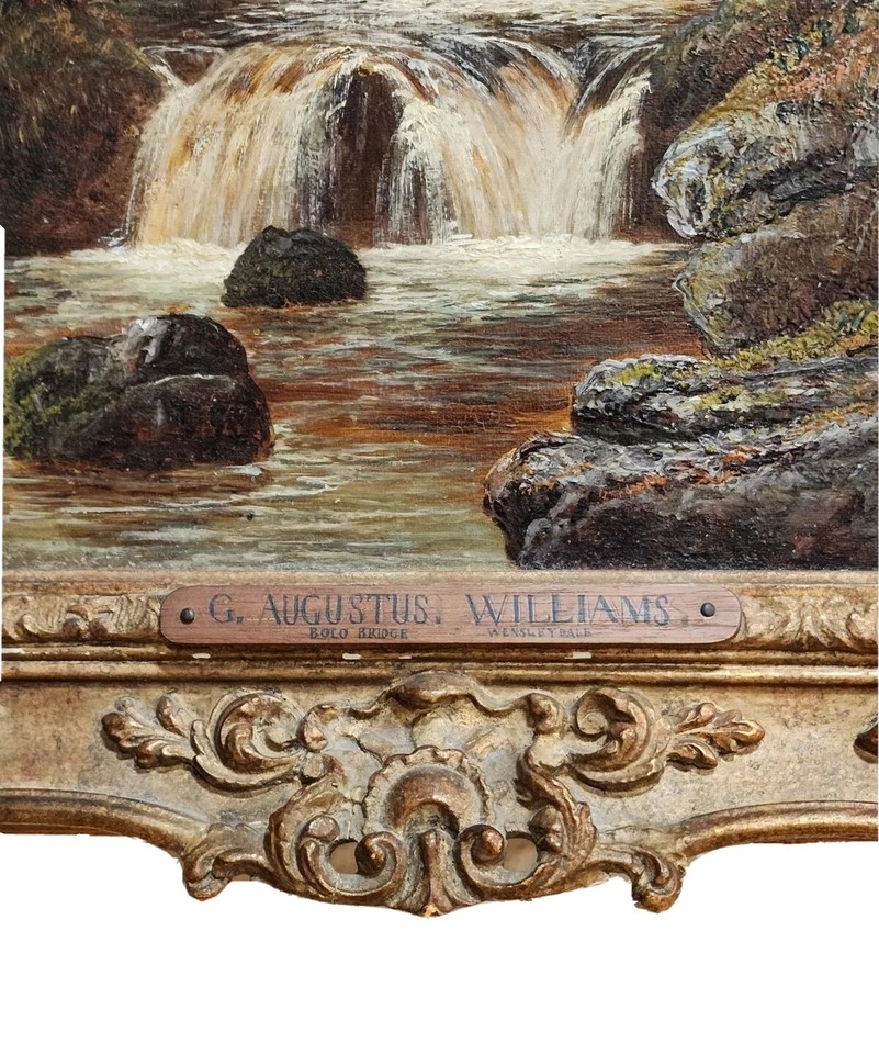 Rare Antique Original Oil Painting By George Augustus Williams "Bold ...