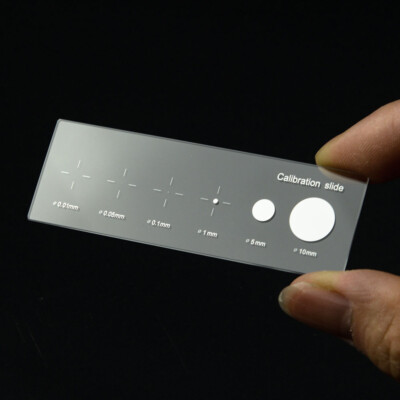 0.01mm High Precision Microscope Stage Micrometer Calibration Slide w ...