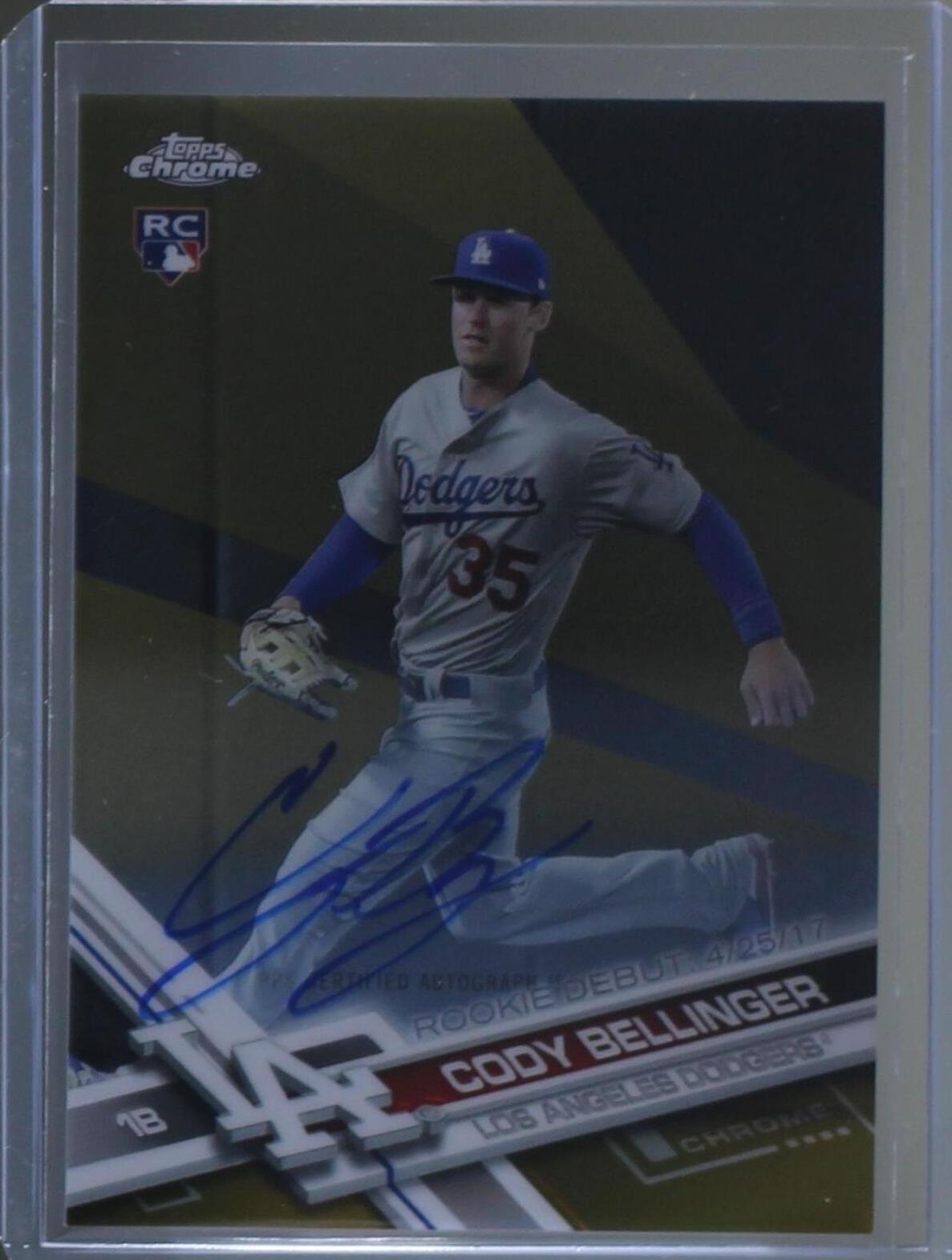 2017 Topps Chrome Update - Rookie Debut Cody Bellinger #HMT99 Gold ...