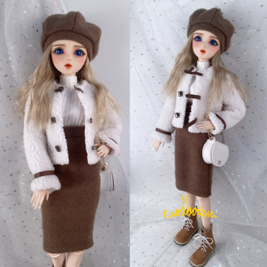 1/3SD BJD Lolita Winter Doll Clothes Lamb Winter Suit Coat+Sweater ...