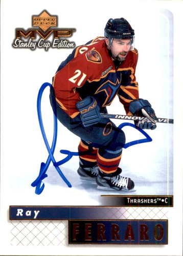 Ray Ferraro Signed Autographed 99/00 Uper Deck Mvp card Atlanta ...