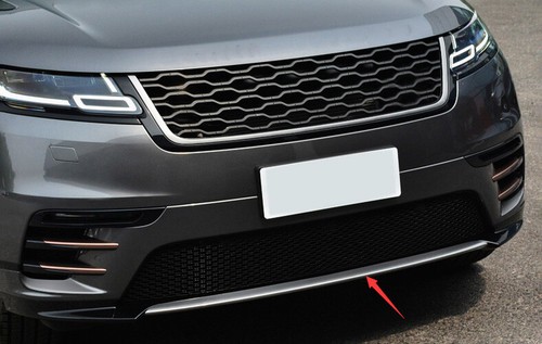 For Range Rover Velar 2018-2022 Silver Steel Front Bumper Lower Strip ...