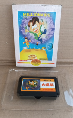 vintage famiclone 90's MILLIONAIRE SACHEN in BOX Old Chips Famicom Nes ...