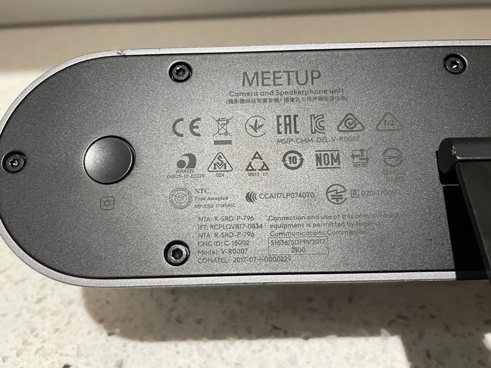 Logitech MEETUP 4K UHD Camera & Speakerphone Video Conferencing Unit V ...