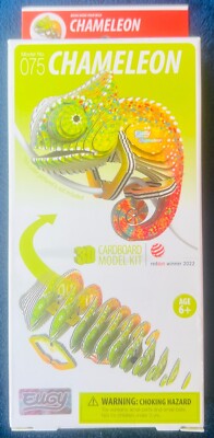 Chameleon 3D Cardboard Model Kit Eugy NEW SEALED UNOPENED Craft ...
