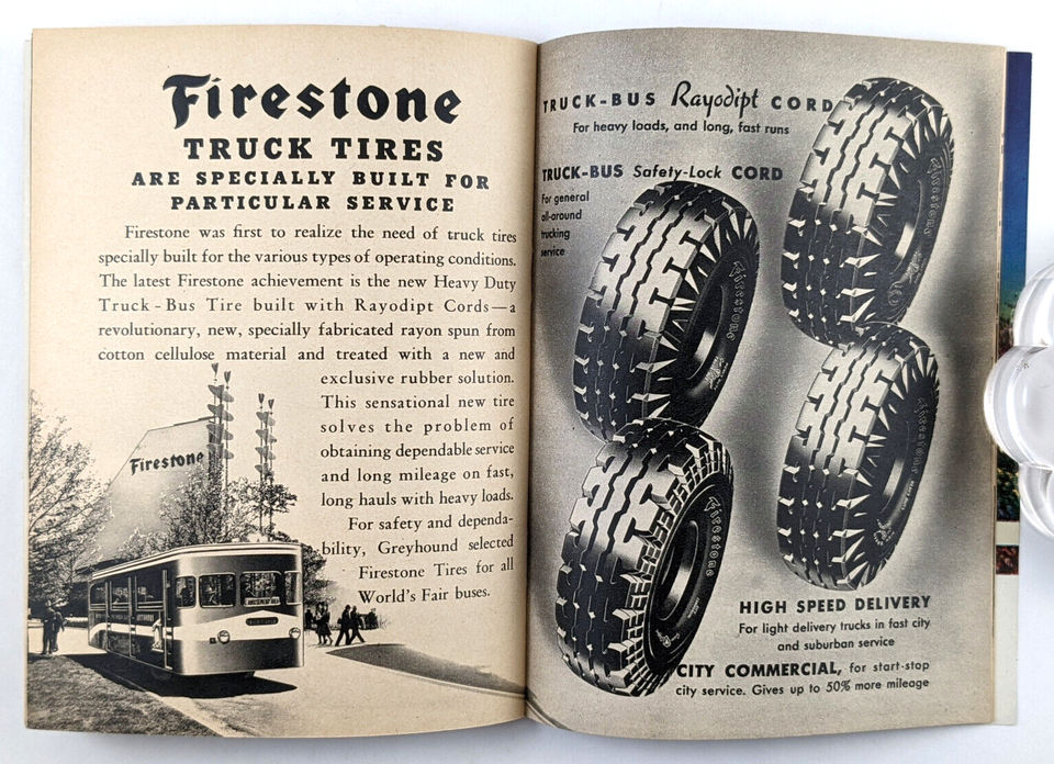 Firestone Builds Today The Tire Of Tomorrow Booklet New York Worlds ...