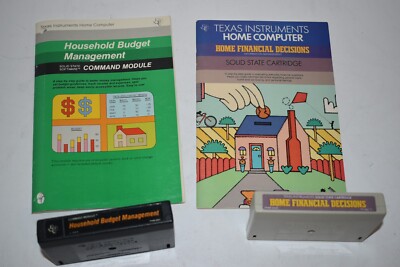 Vtg. Set 2 1980's Texas Instruments Computer Program Modules ...