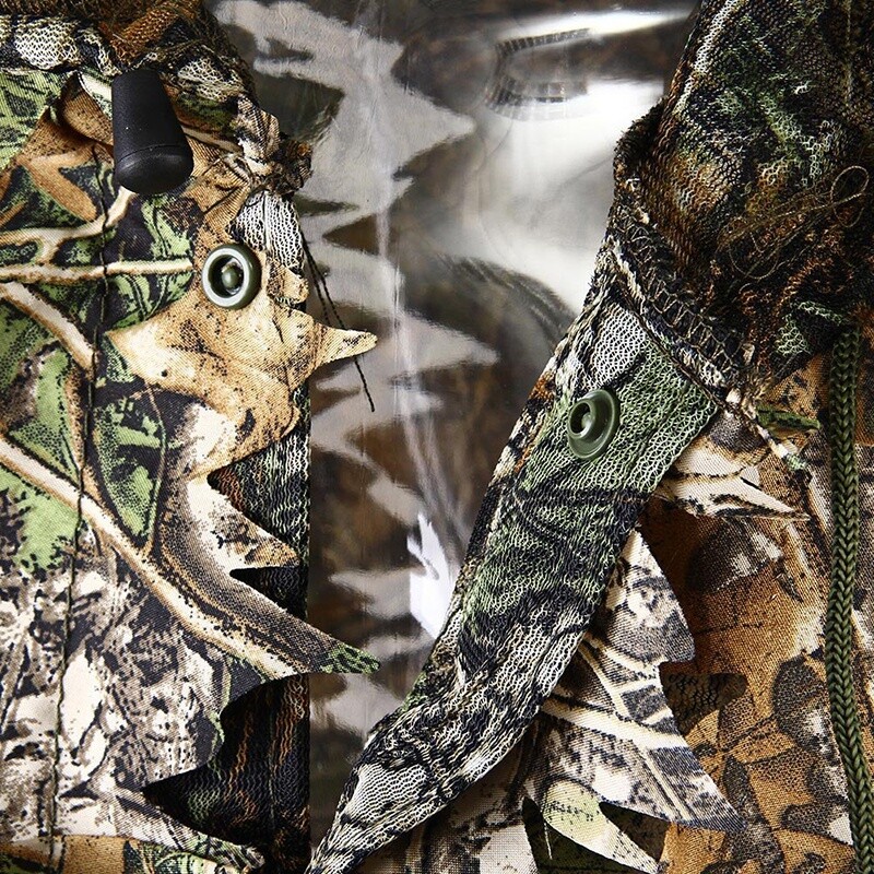 3D Bionic Leaf Adults Ghillie Suit Camo Army Jungle Woodland Hunting ...