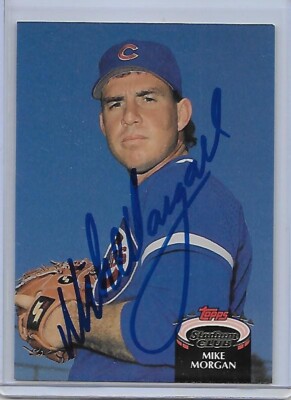 Baseball Card IP auto MIKE MORGAN CHICAGO CUBS 1992 Stadium Club | eBay