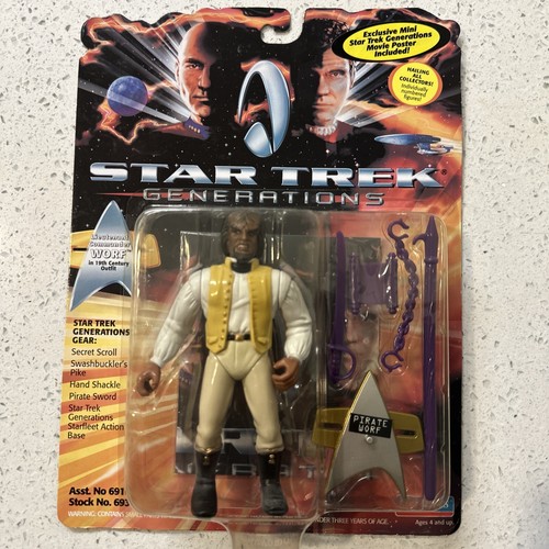 LIEUTENANT COMMANDER PIRATE WORF STAR TREK GENERATIONS ACTION FIGURE ...