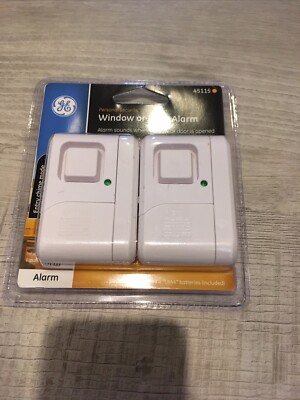 GE 45115 Personal Security Window Door Alarm Double Pack | eBay