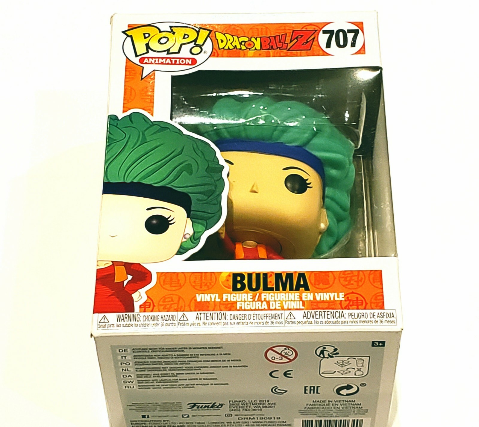 Funko Pop! Animation: Dragonball Z - Bulma Afro w/ protector | eBay