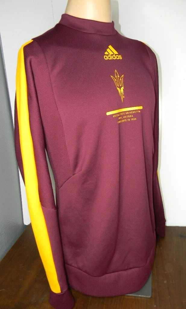 ARIZONA STATE SUN DEVILS Crewneck Sweatshirt Pullover Striped ASU men's ...