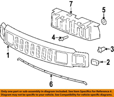 GM OEM 06-10 H3,H3T Grille Grille Components-Grille Assy Clip 11561829 ...