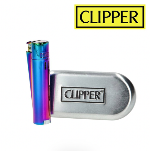 Briquet CLIPPER ICY METAL CHALUMEAU ELECTRONIQUE TEMPETE JET GAZ ...