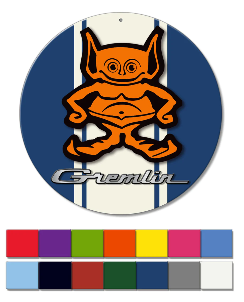Amc Gremlin Logo Please Look Don't Touch The 5 X 7 Car Show Sign