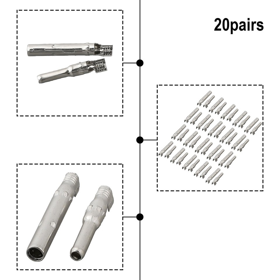 No Tools Required Maximum Voltage 1000V Solar Cable Terminals 20 Pairs ...