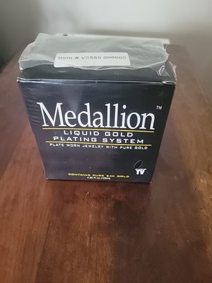 Medallion Liquid Gold Plating System Contains Pure 24K Gold Open Box ...