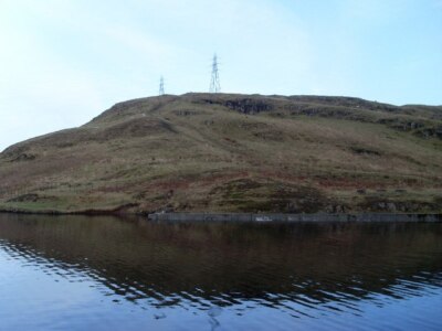 Photo 6x4 Cochno Hill Duntocher From the pier at Greenside Reservoir ...