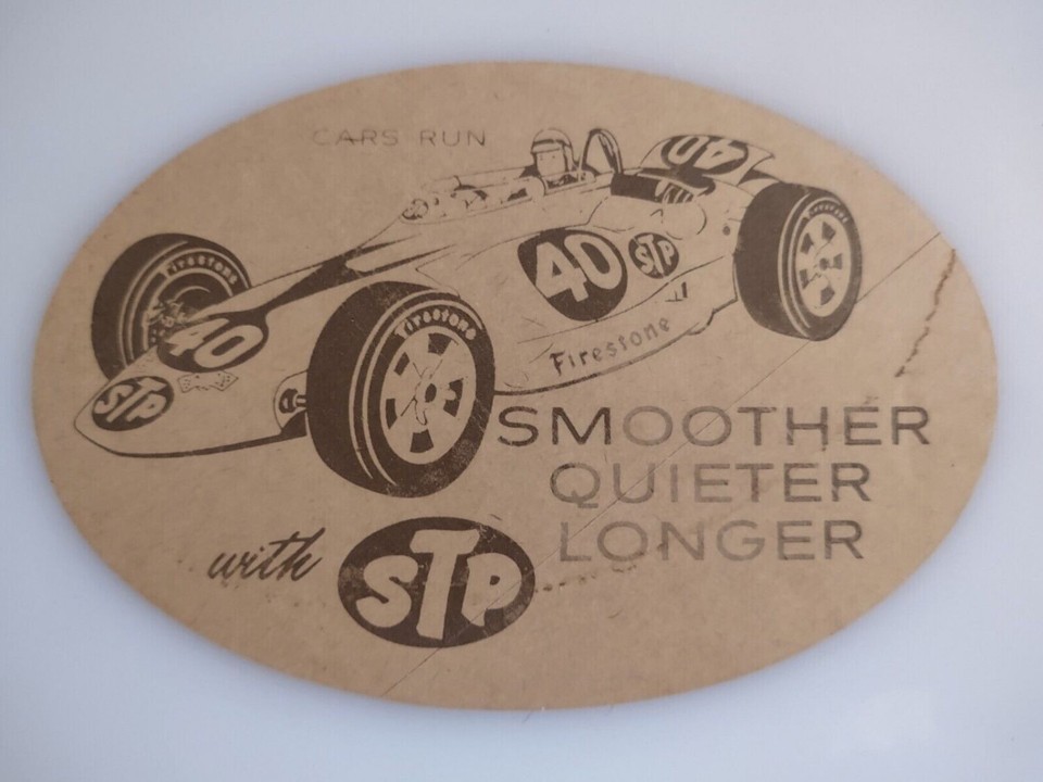STP Decal Sticker Firestone #40 Parnelli Jones Turbine Indy racing NOS ...