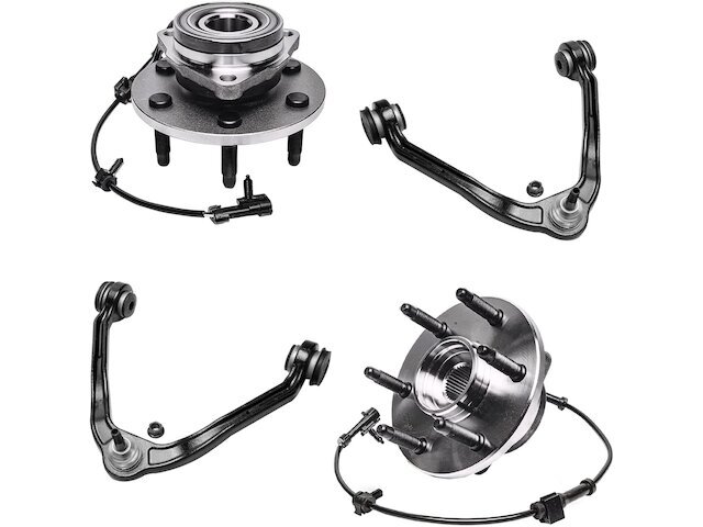 Front Control Arm and Wheel Hub Kit fits Chevy Express 1500 2003-2014 ...