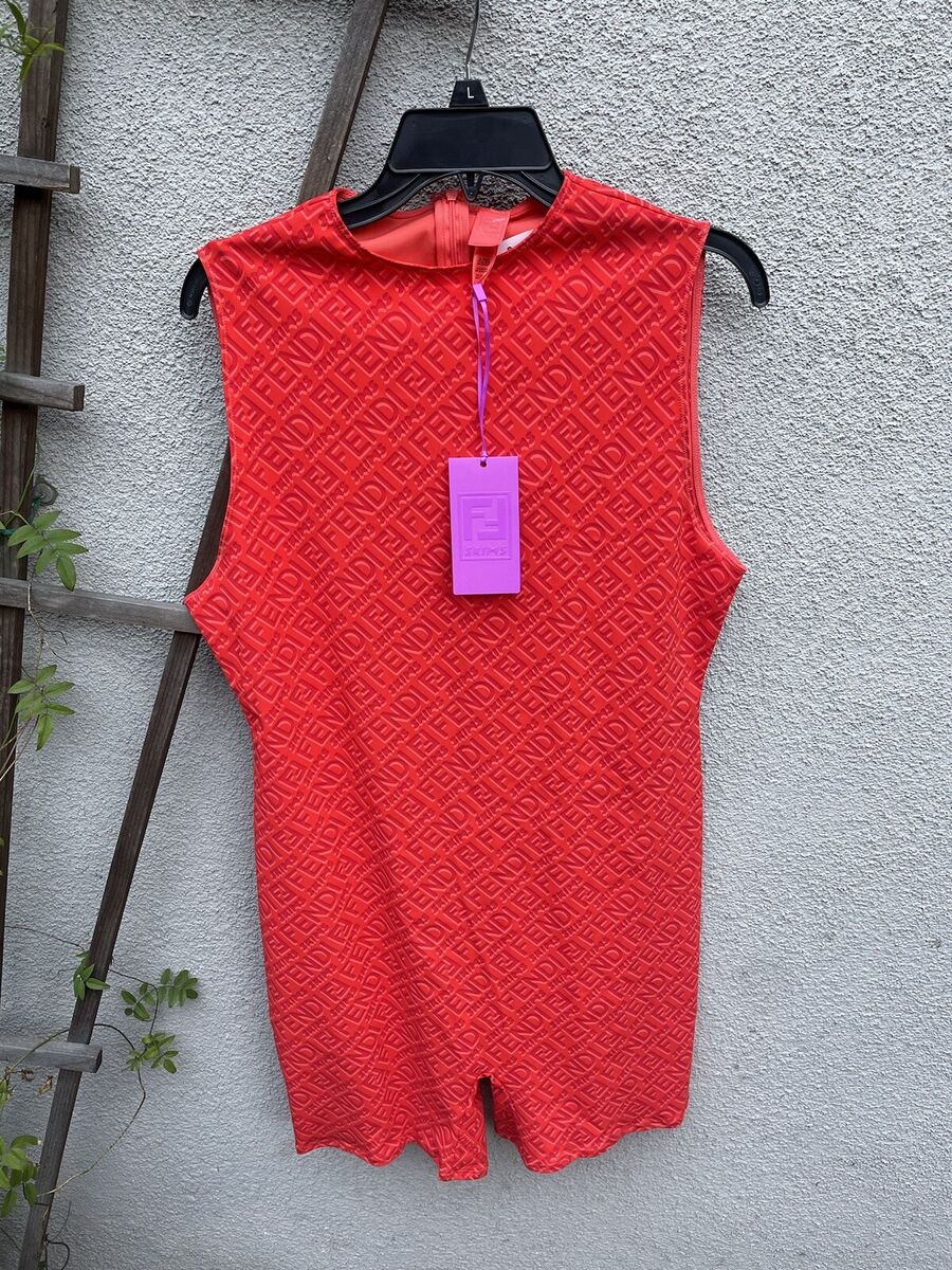 Fendi X Skims Sleeveless Mid Thigh Bodysuit In Georgia Size Fendi X Skims Sleeveless Mid Thigh Bodysuit In Georgia Size