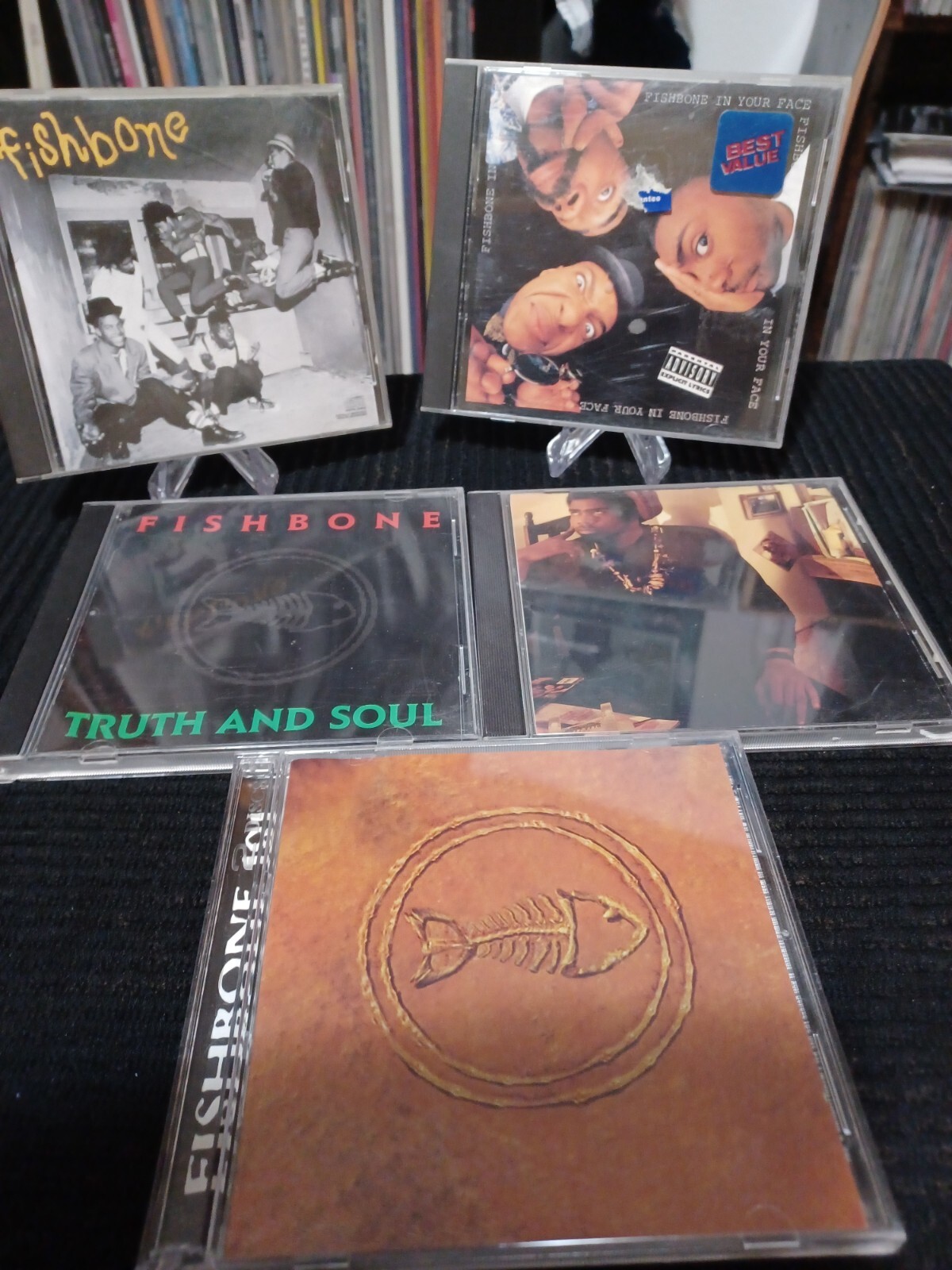 5x Fishbone CD lot funk ska red hot chili peppersnjanes addiction L.A ...