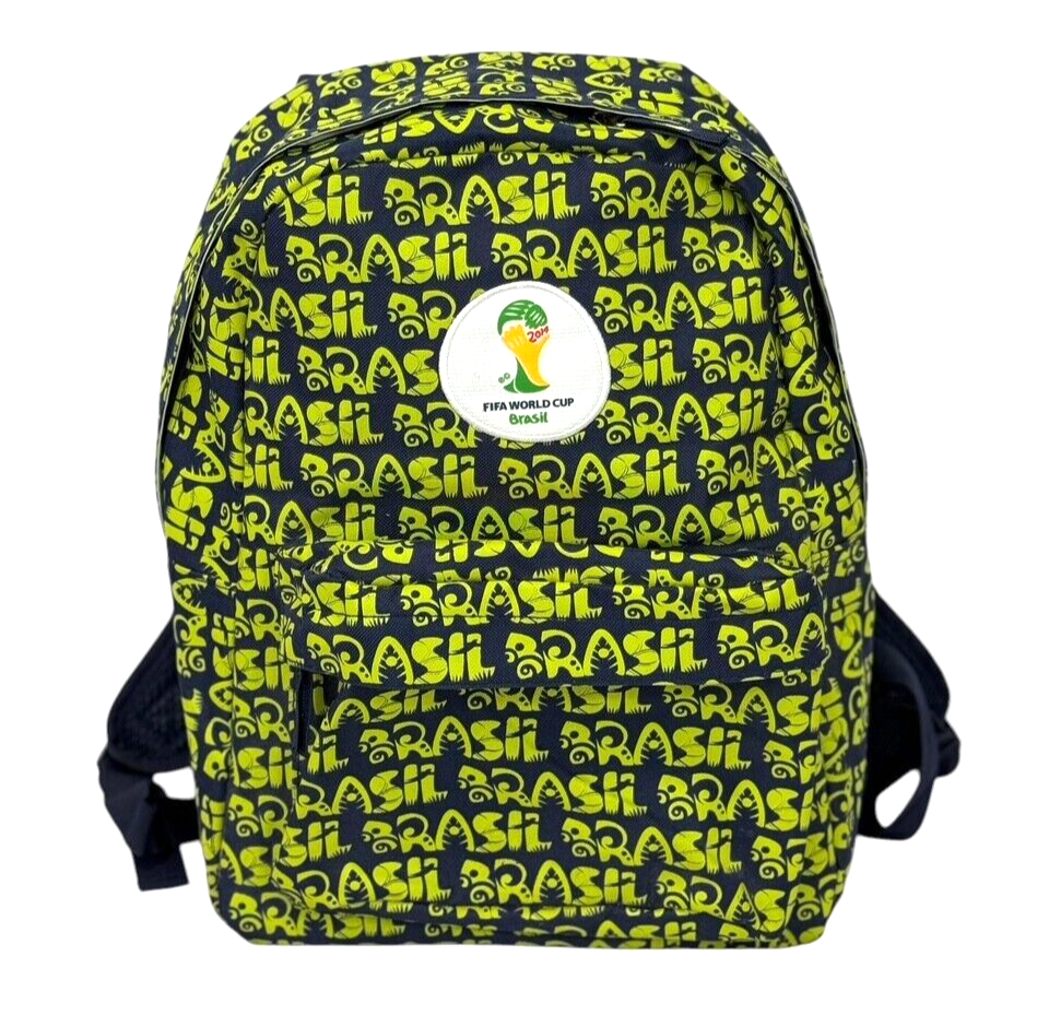 FIFA 2014 World Cup Brasil Brazil Backpack Green Blue Polyester Soccer ...