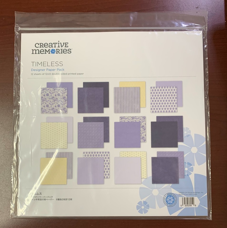 Rare & Current Creative Memories Paper Pack 12x12 Double Sided Printed ...