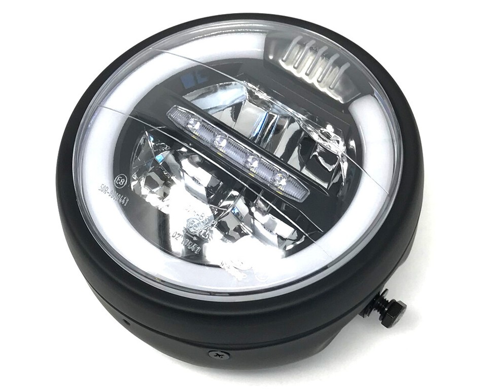 Motorbike LED Headlight for Mutt Fat Sabbath Mongrel Akita Hilts FSR ...