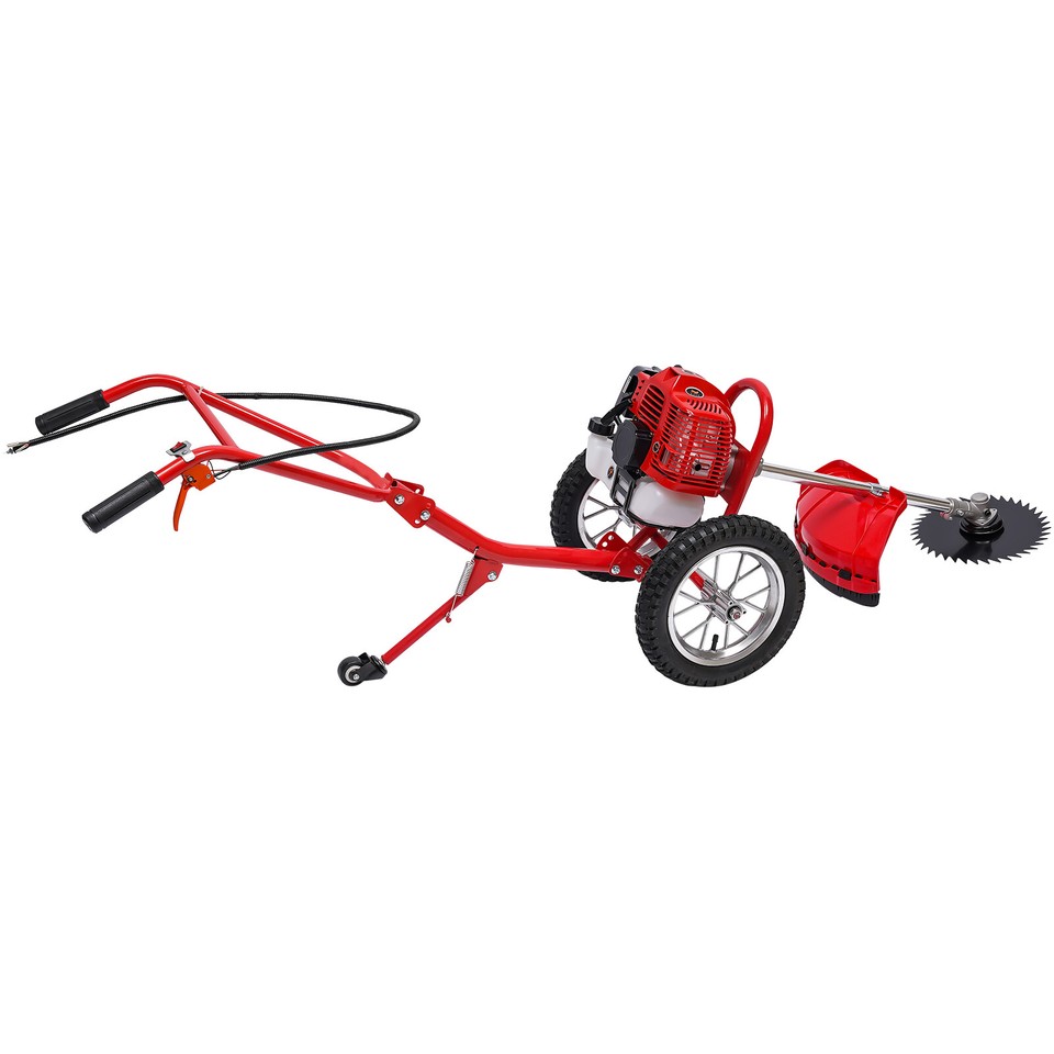 Hand Push Type Grass Cutter Lawn Mower Trimmer Gasoline Brush Cutting ...