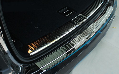 Stainless Rear Bumper Protector Scuff Plate Guard For Porsche Cayenne ...