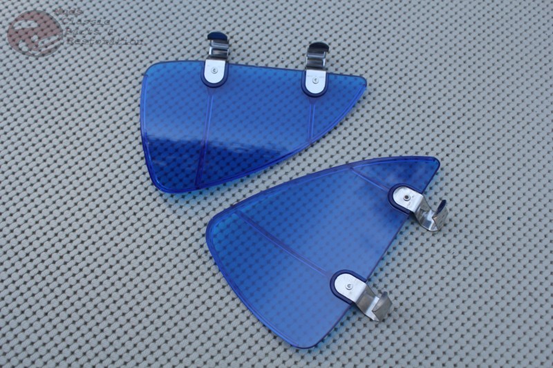 Custom Vintage Style Car Vent Wing Window Blue Air Breeze Wind ...