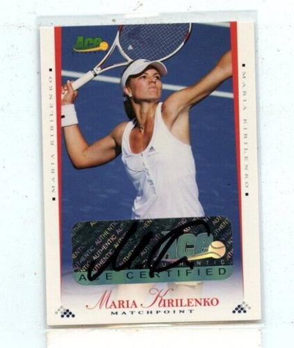MARIA KIRILENKO 2008 ACE MATCHPOINT TENNIS AUTO AUTOGRAPH #12 | eBay