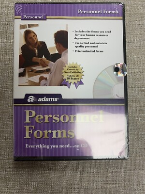 Genuine Adams employees Personnel Forms Everything you need..on CD | eBay