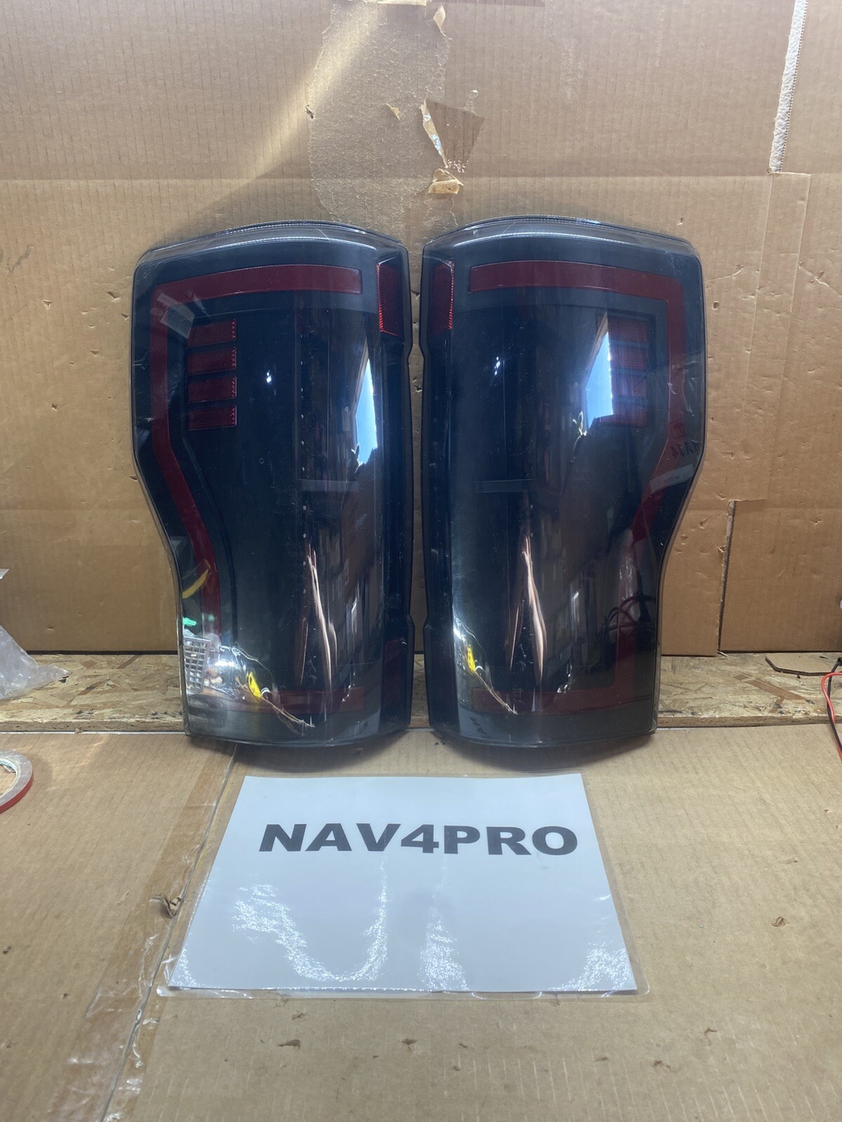 FIT 2017-2019 Ford F250 F350 Super Duty Full LED BAR Tail Lights Pair # ...