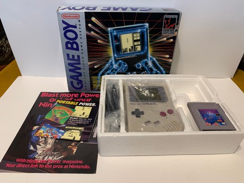 Nintendo Game Boy Original Edition 1989 w/ Box Tetris Game Console ...