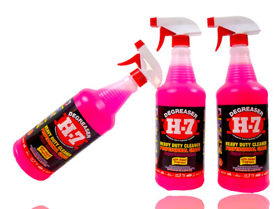 (Lot of 3) Industrial Heavy Duty Degreaser H-7 Cleaner For Boat Car ...
