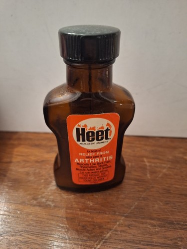 Heet Analgesic Liniment Arthritis Vintage 50% Full Glass Bottle ...