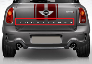 MINI NEW GENUINE COUNTRYMAN R60 BADGE EMBLEM STICKER SIGN CHROME COUNT ...