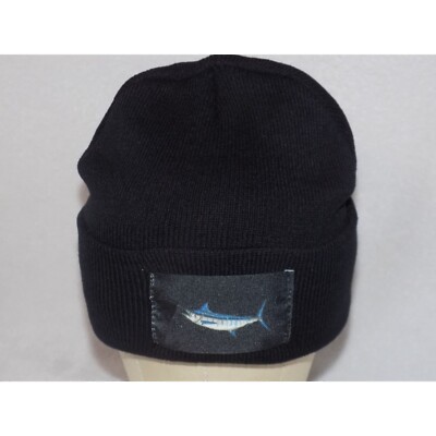 Skull Cap Fishing Hat - Sailfish (Black) One Size Fits Most Beanie | eBay