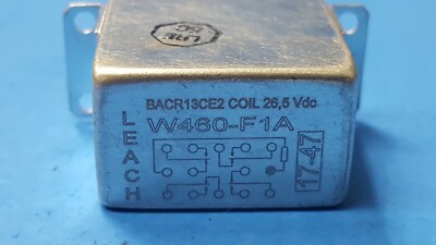 RELAY 4PDT, BACR13CE2, LEACH , W460-F1A, Balanced Forced Relay, Coil:26 ...