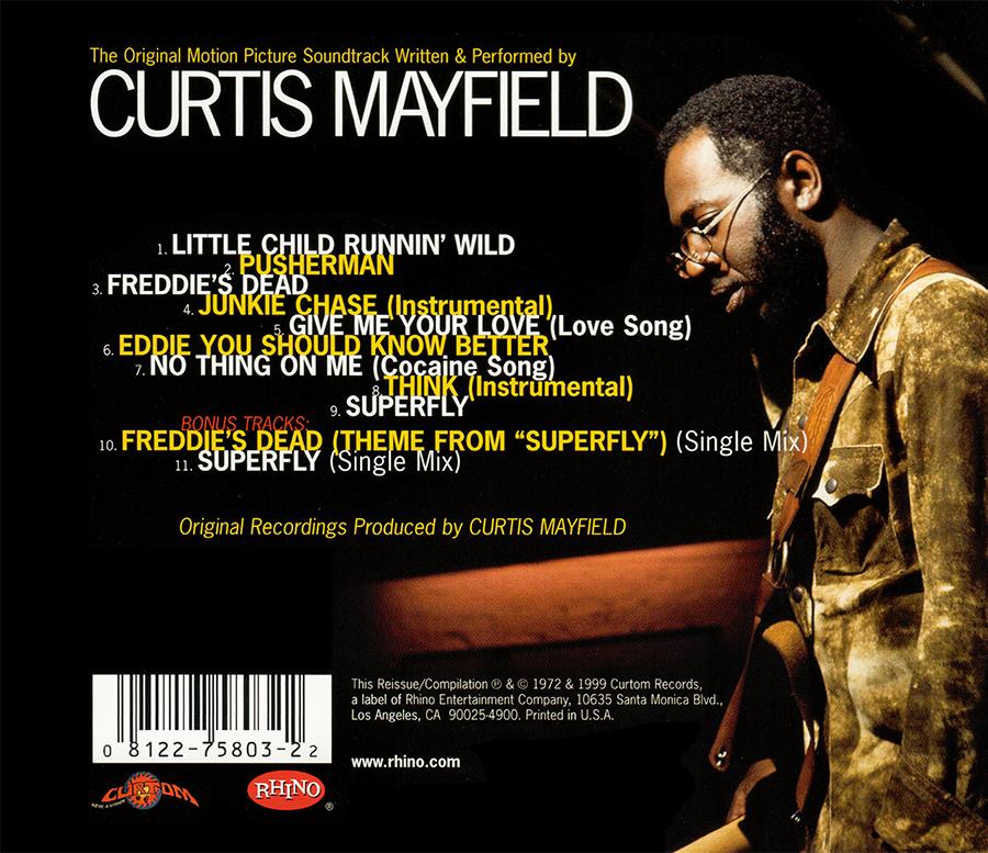Curtis Mayfield ~ Superfly (1972) CD 1999 Curtom Records / Rhino •• NEW ...